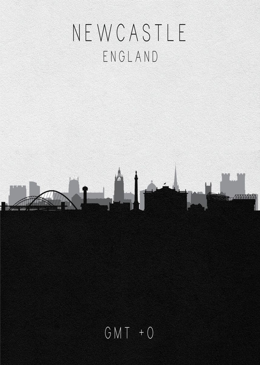 'Newcastle' Poster, picture, metal print, paint by Lucas James | Displate