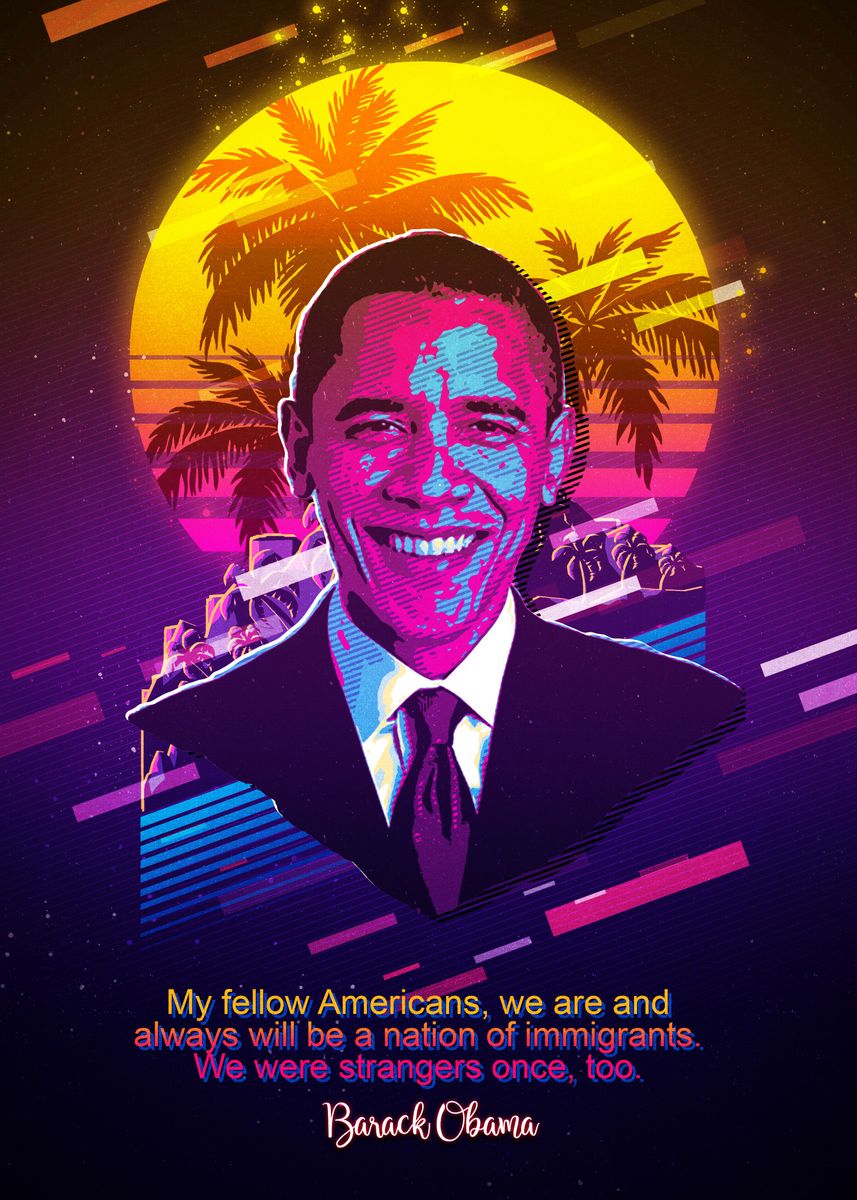 'Barack Obama' Poster, picture, metal print, paint by The Poster | Displate