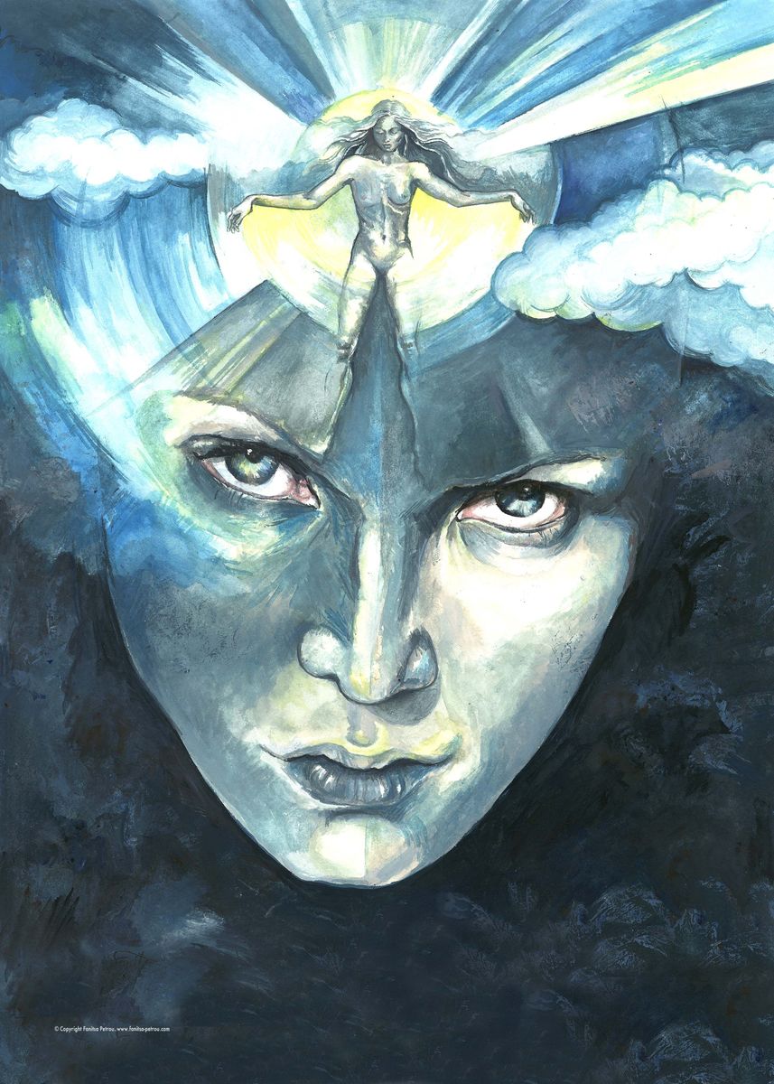 'Metaphysical Flight' Poster, picture, metal print, paint by Fanitsa ...