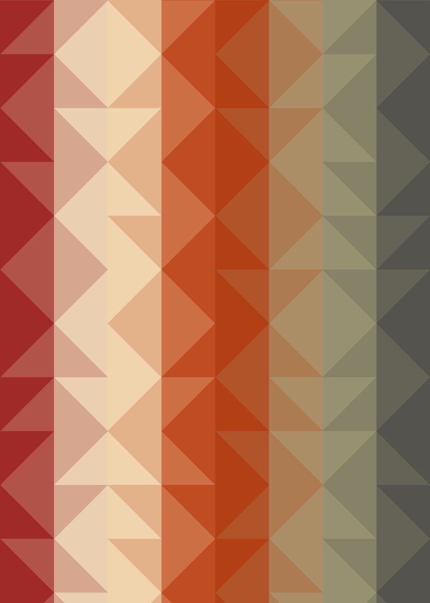 'Rainbow Trianglify colors' Poster by Iurii Vlasenko | Displate