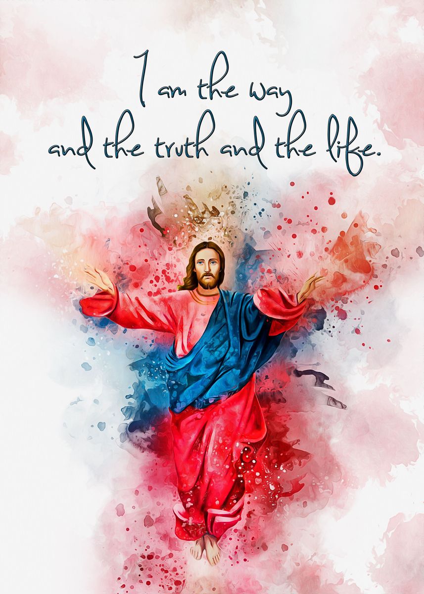 'Way Truth Life' Poster, picture, metal print, paint by Ian Mitchell ...