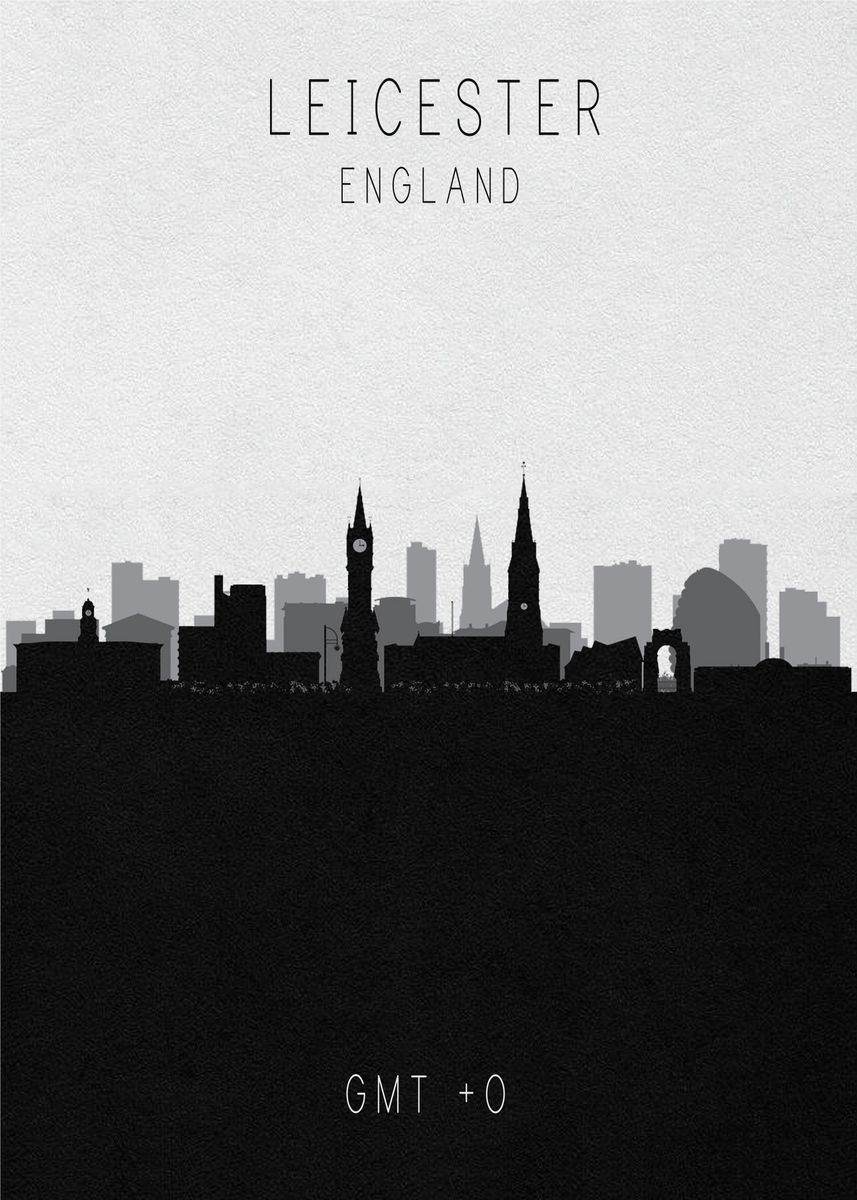 'Leicester' Poster, picture, metal print, paint by Lucas James | Displate