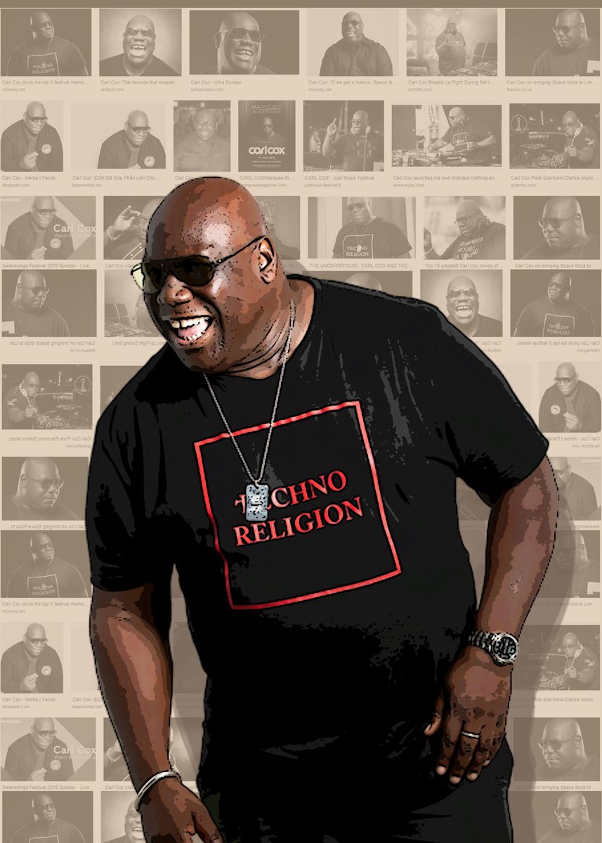 'Carl Cox' Poster by Booth Callahan | Displate