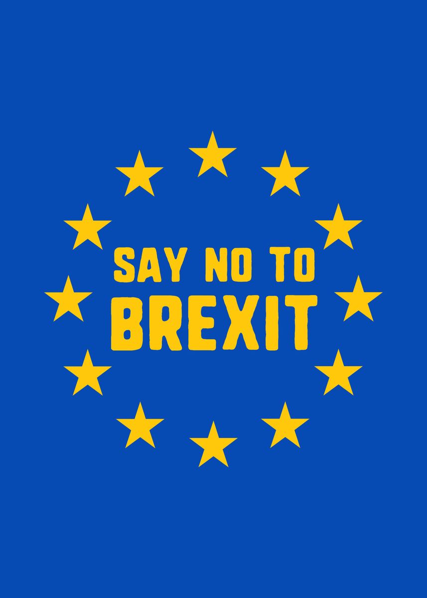 'Say No To Brexit ' Poster, picture, metal print, paint by lctgang ...