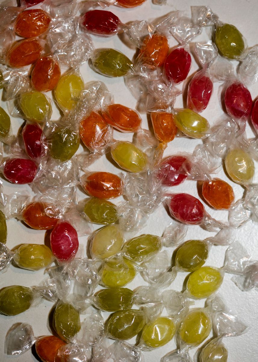 'Colorful candies bon bons' Poster, picture, metal print, paint by ...