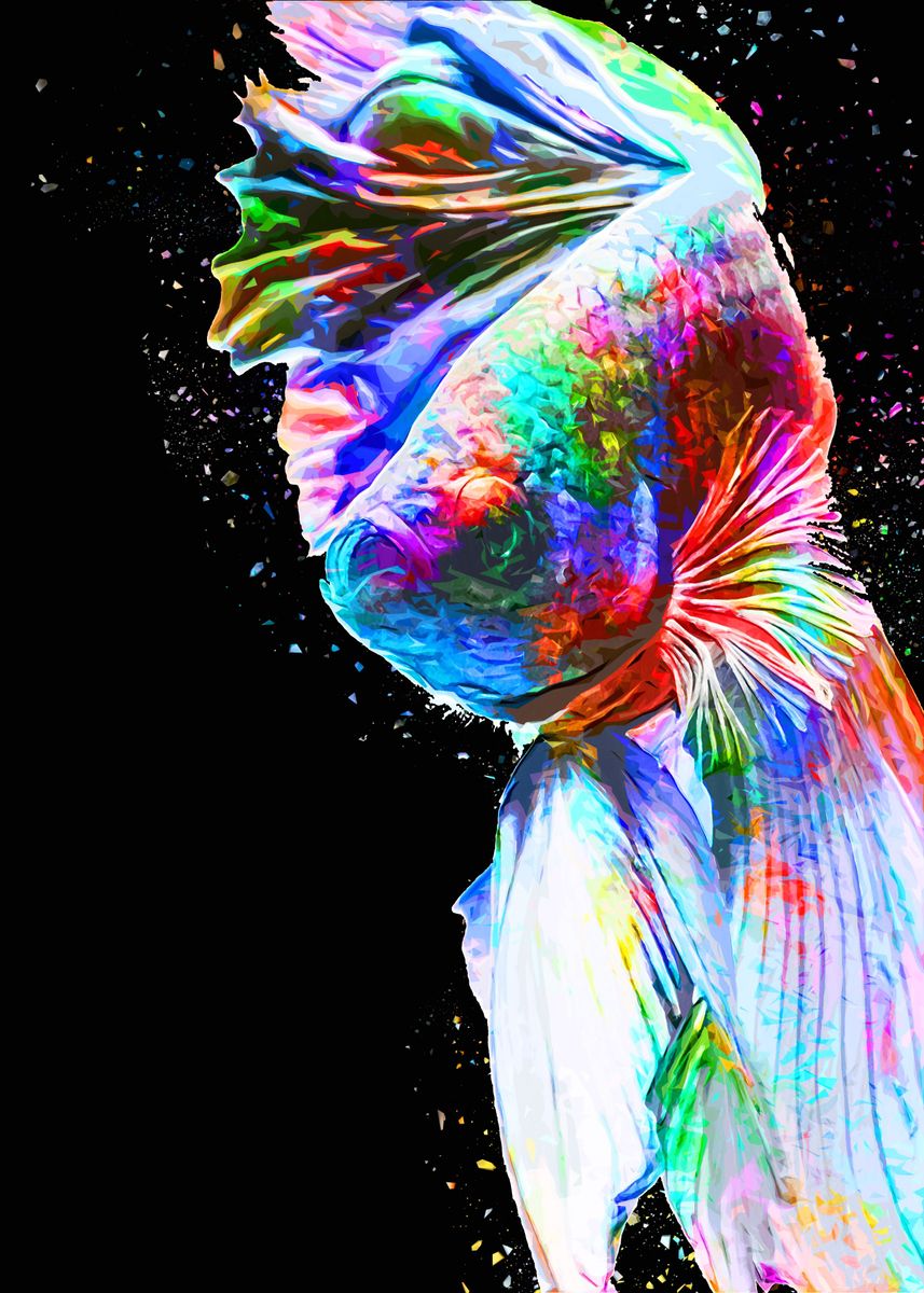 'Zoomin Betta Fish' Poster by Oizy Production | Displate