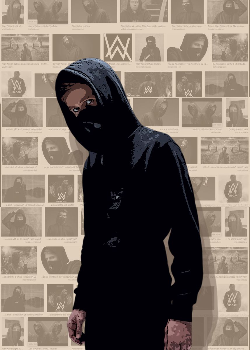 'Alan Walker' Poster, picture, metal print, paint by Booth Callahan ...