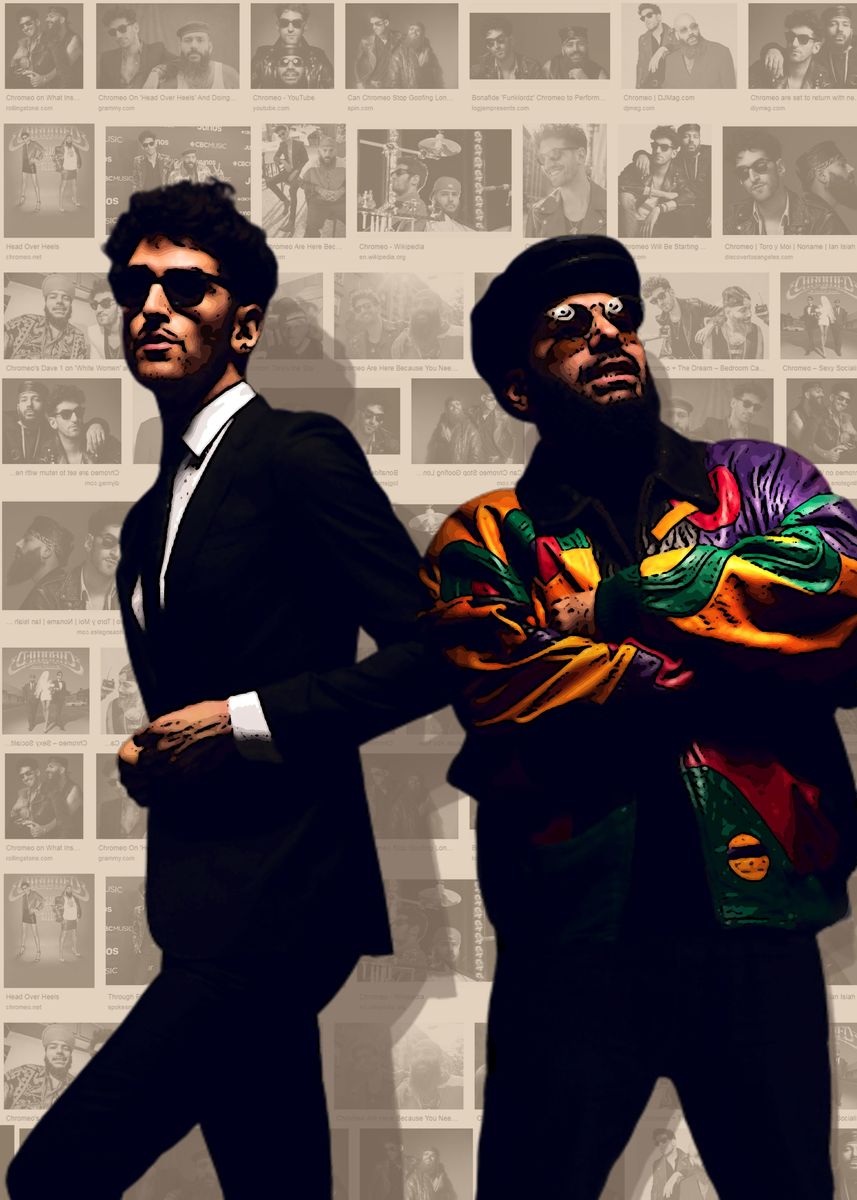 ' Chromeo' Poster, picture, metal print, paint by Booth Callahan | Displate