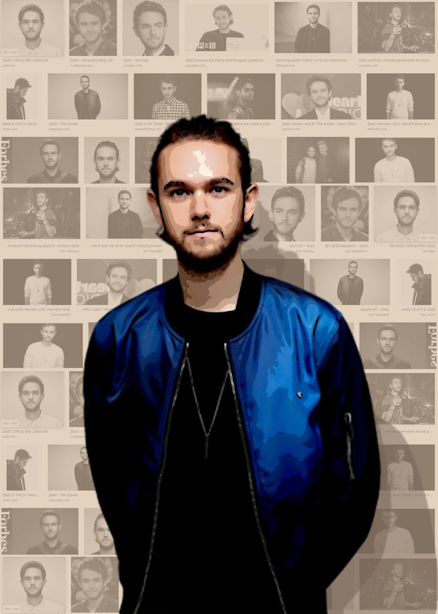 'zedd' Poster, picture, metal print, paint by Booth Callahan | Displate