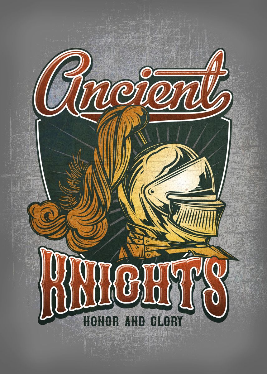 'Knight' Poster, picture, metal print, paint by Gab Fernando | Displate