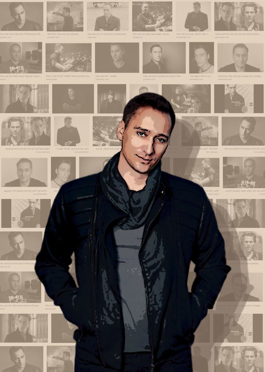 ' Paul van Dyk' Poster, picture, metal print, paint by Booth Callahan ...