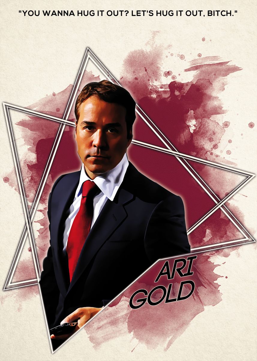 'Ari Gold' Poster, picture, metal print, paint by Dalton Joyce | Displate