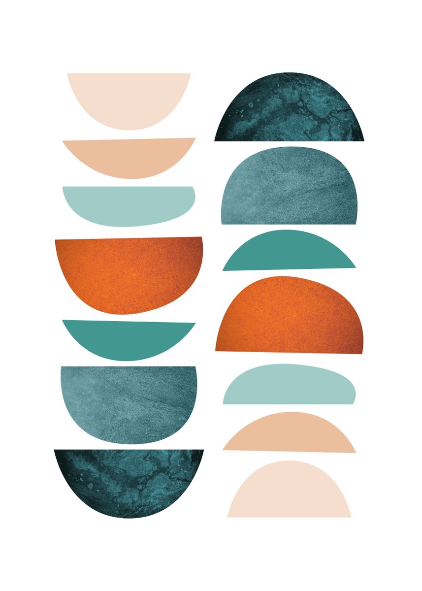 'Modern Mid Century' Poster, picture, metal print, paint by Urban ...