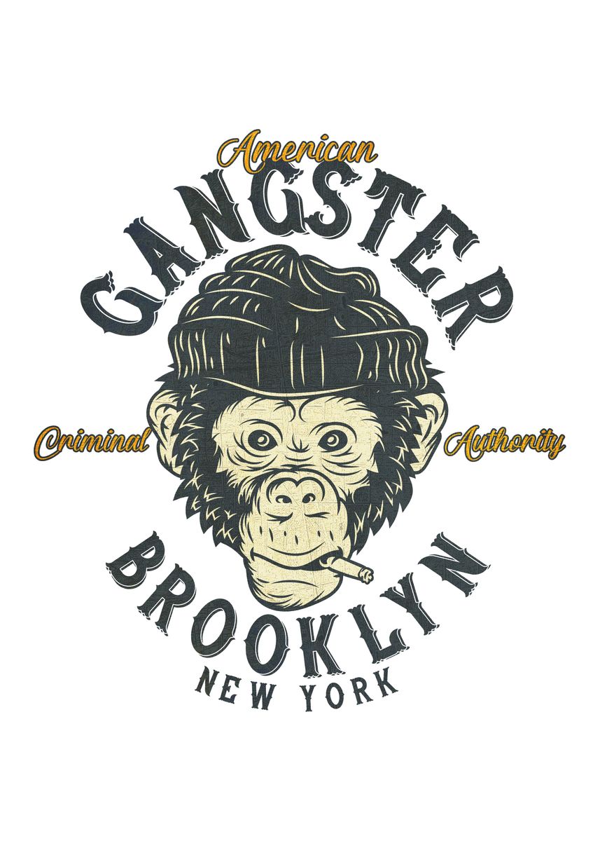 'Gangster' Poster, picture, metal print, paint by Gab Fernando | Displate