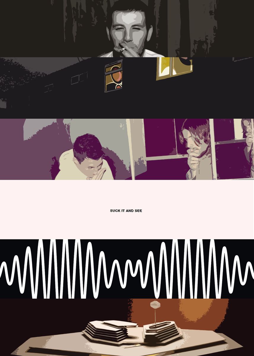 'Arctic Monkeys Collage' Poster, picture, metal print, paint by Kalzone ...