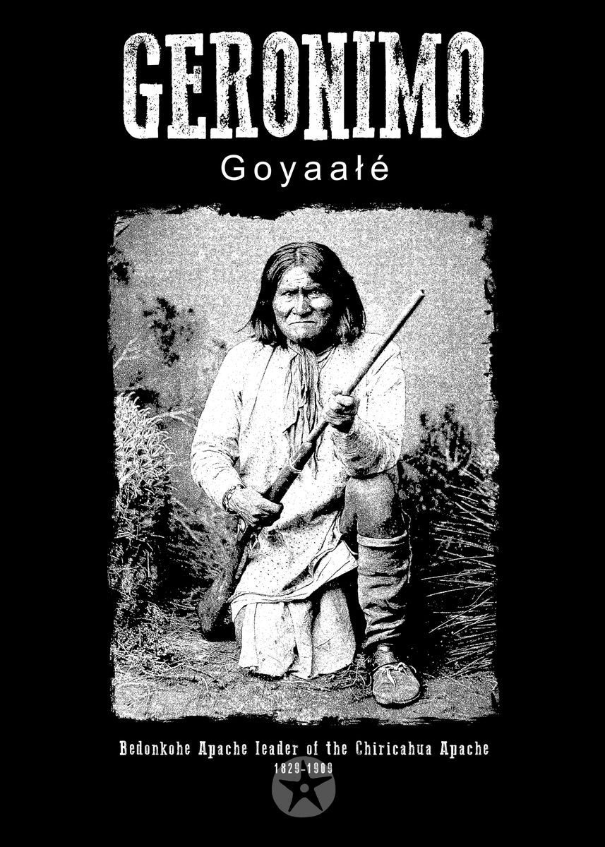 'Geronimo Apache Leader' Poster, picture, metal print, paint by Carlos ...