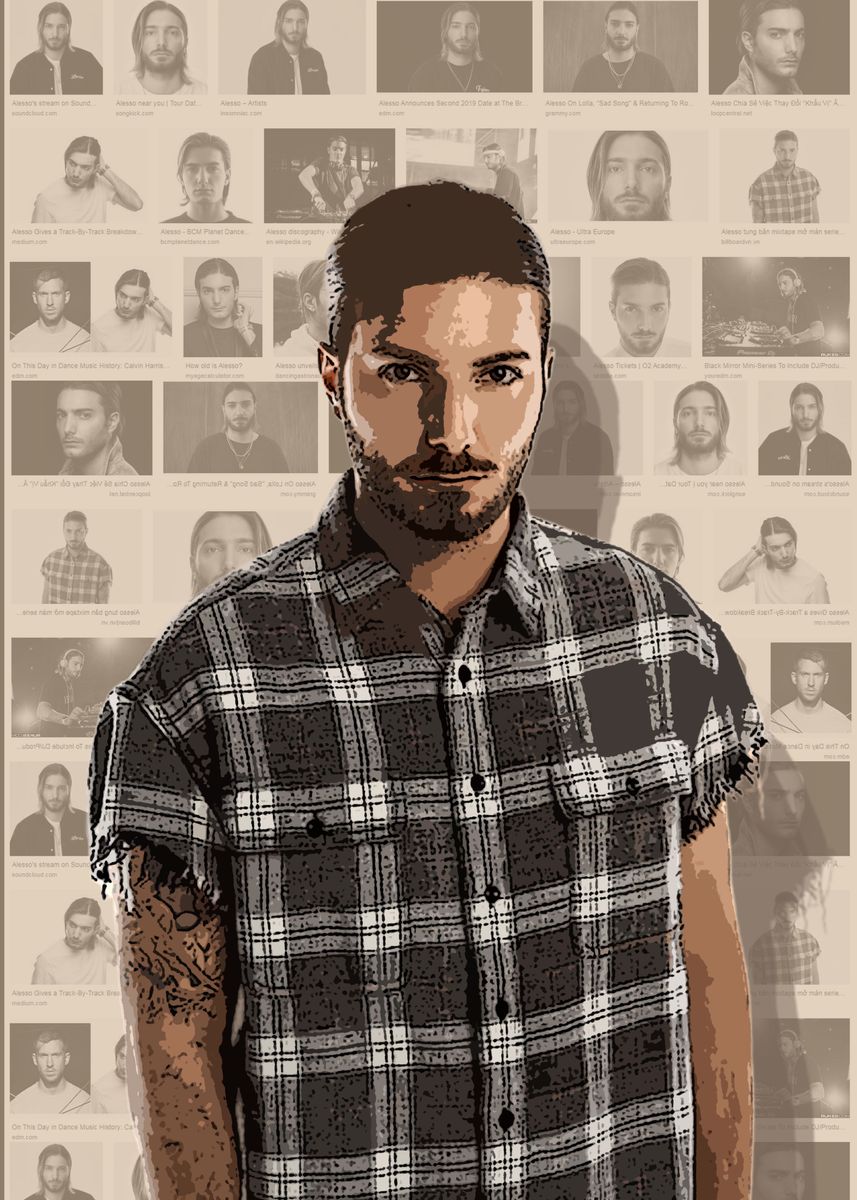 'Alesso' Poster, picture, metal print, paint by Booth Callahan | Displate