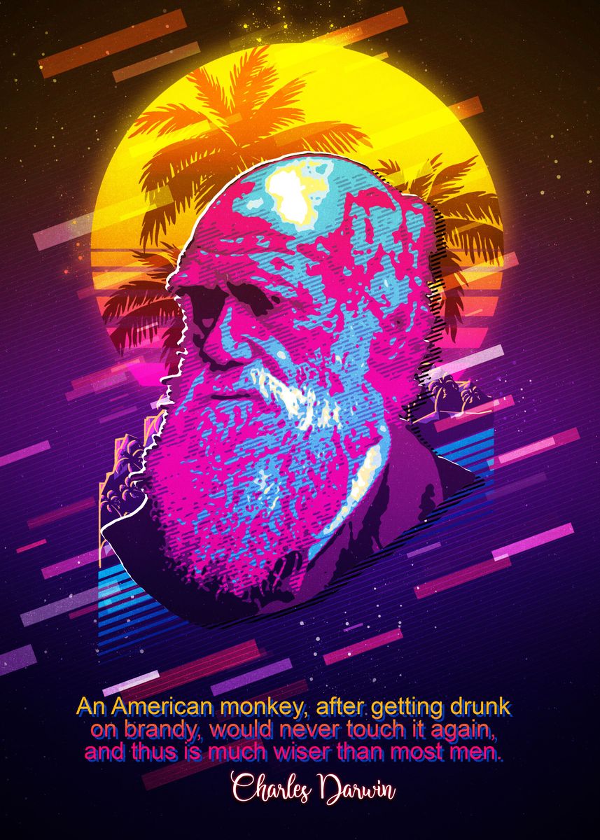 'Charles Darwin' Poster, picture, metal print, paint by The Poster ...