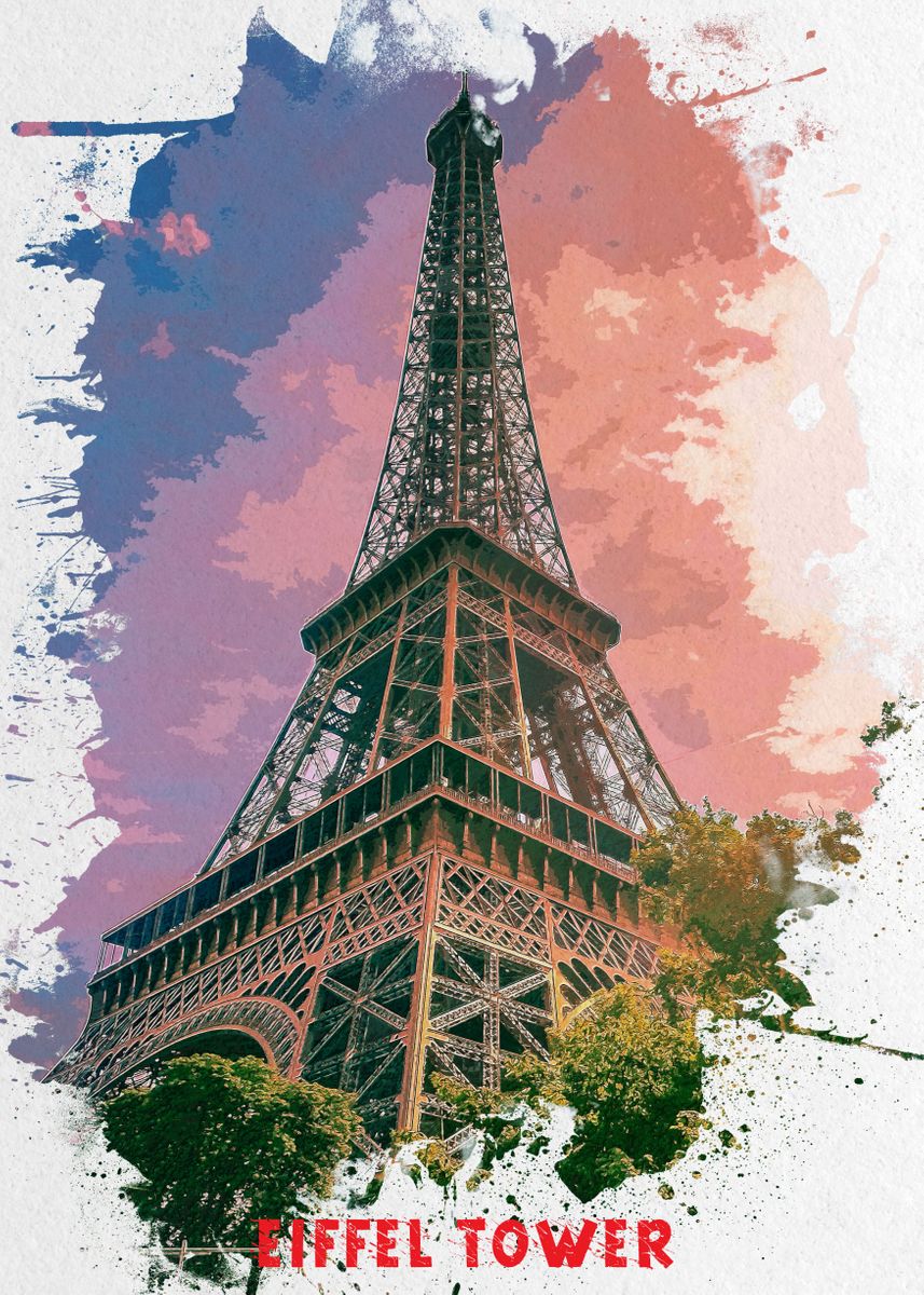 'Eiffel Tower ' Poster by Anxhela Sufa | Displate