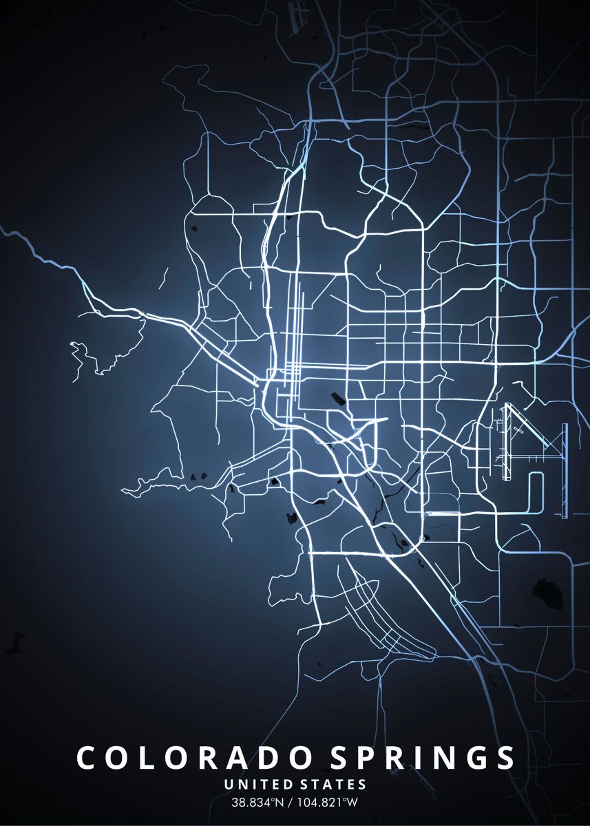 'Colorado Springs Colorado' Poster, picture, metal print, paint by ...