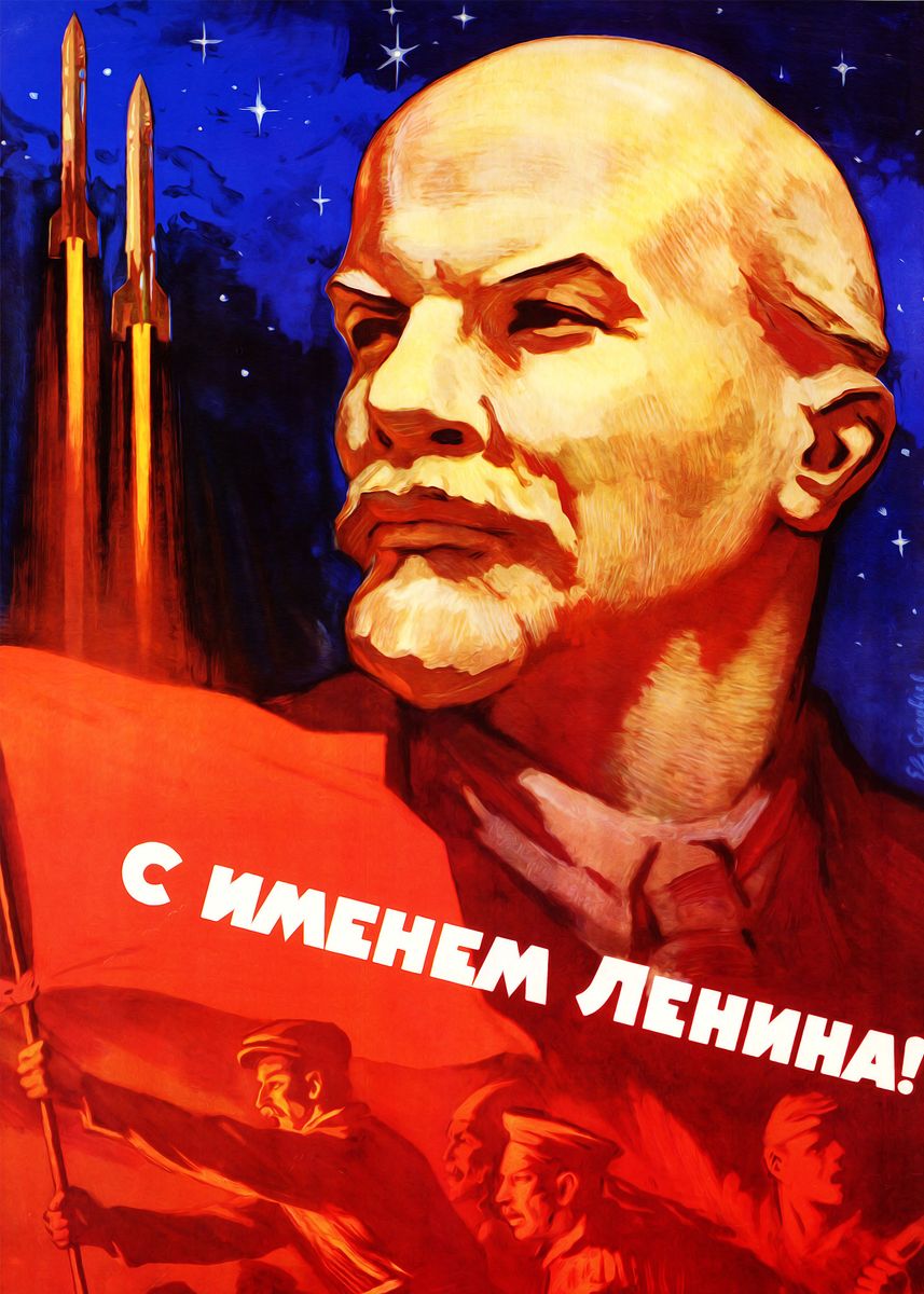'Soviet Space poster propag' Poster, picture, metal print, paint by ...