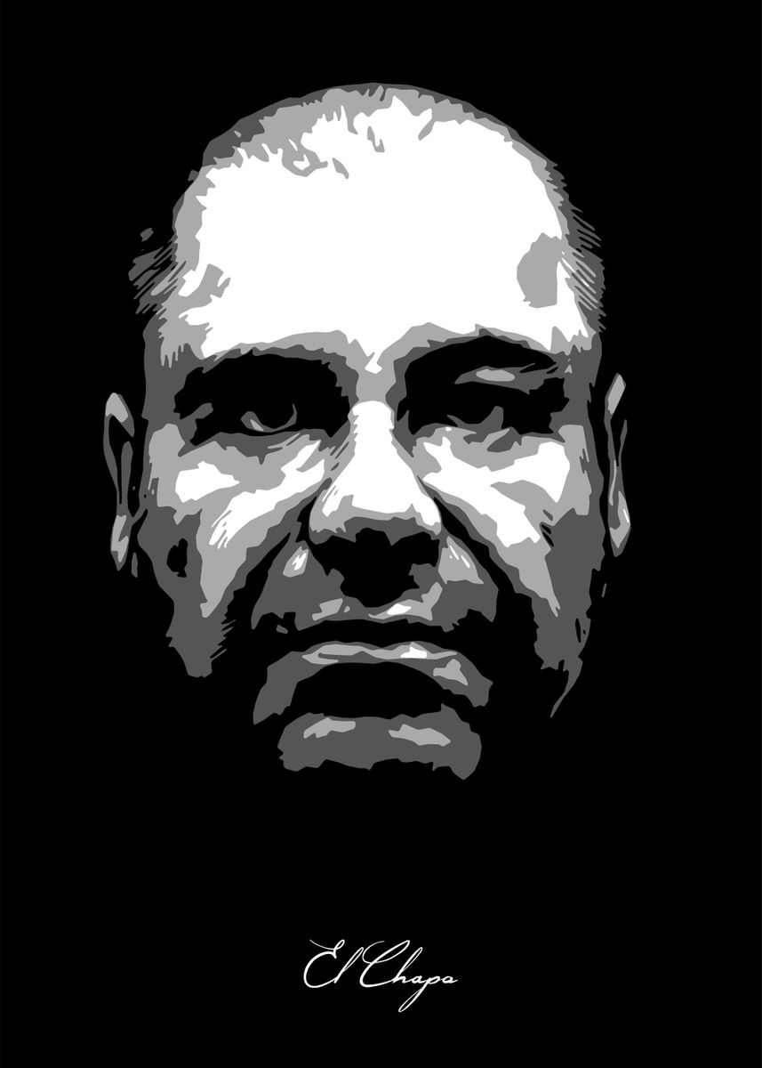 'El Chapo' Poster, picture, metal print, paint by BB Design | Displate