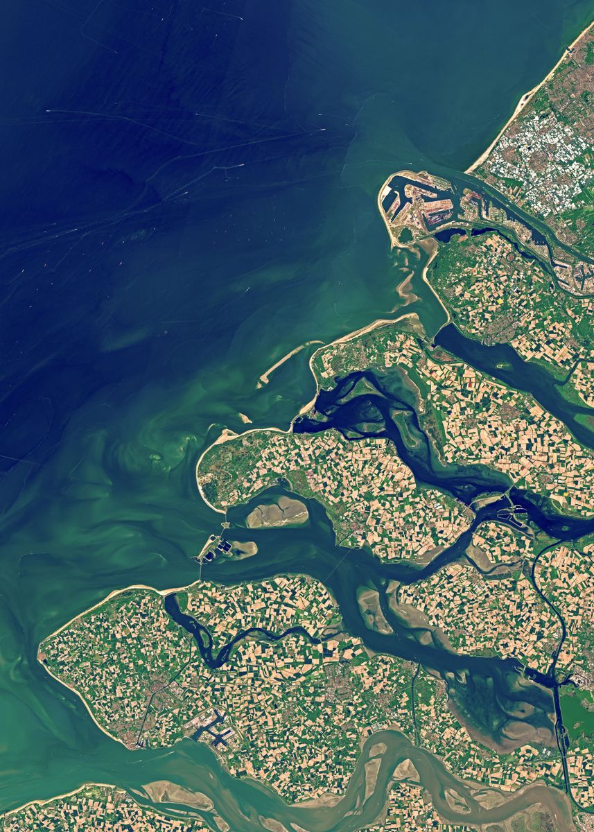 'Rhine Meuse Delta' Poster, picture, metal print, paint by intrepix ...