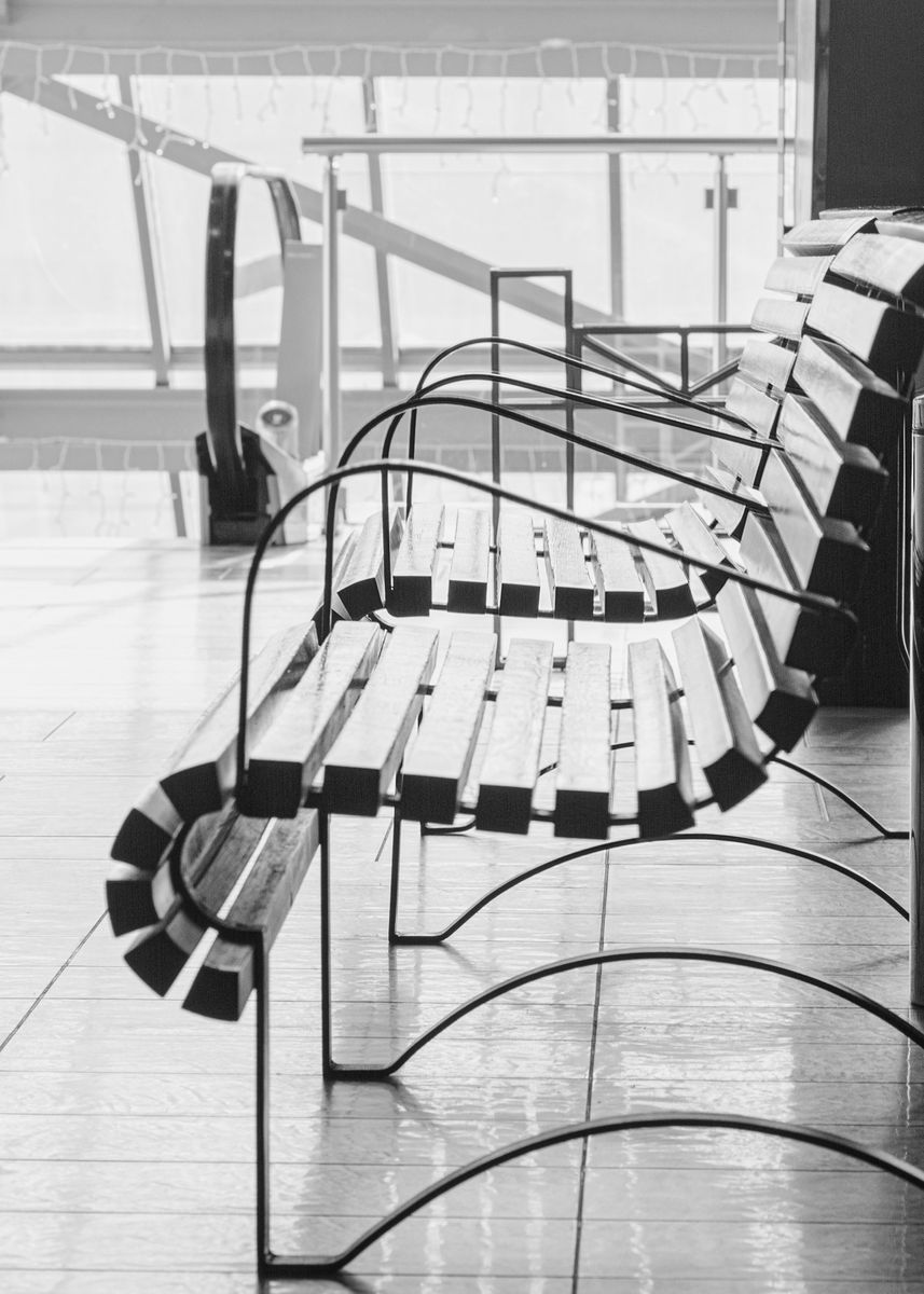 'line graphics bench' Poster by Irina Safonova | Displate