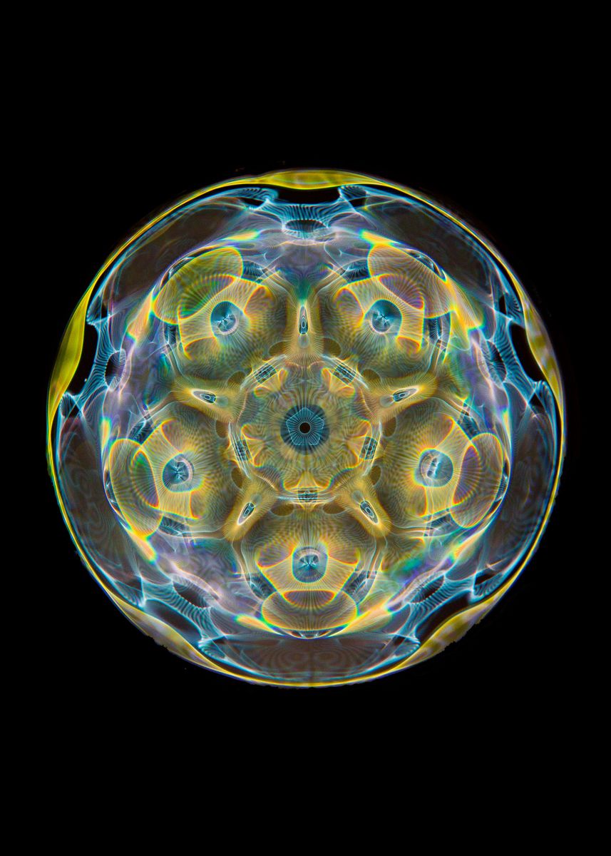 'Quantum Resonance' Poster, picture, metal print, paint by Le5 gualkee ...