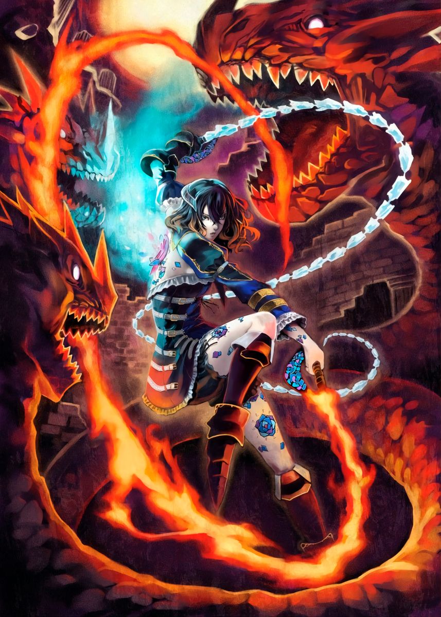 'Bloodstained Miriam' Poster, picture, metal print, paint by ...