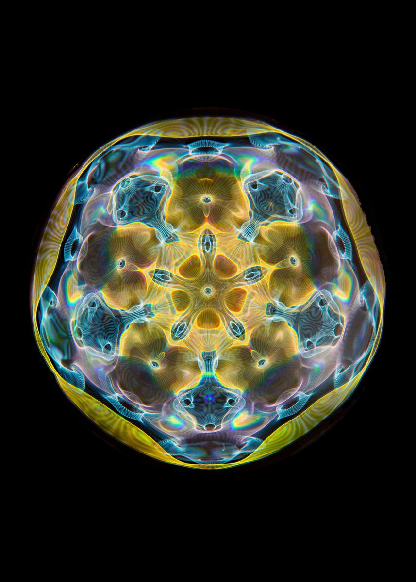 'Quantum Resonance' Poster, picture, metal print, paint by Le5 gualkee ...