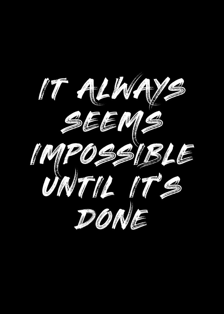 'Everything is Possible' Poster, picture, metal print, paint by Pixel ...