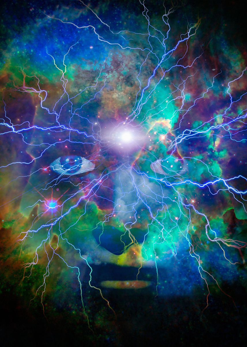 'Face of Universe' Poster, picture, metal print, paint by Bruce Rolff ...