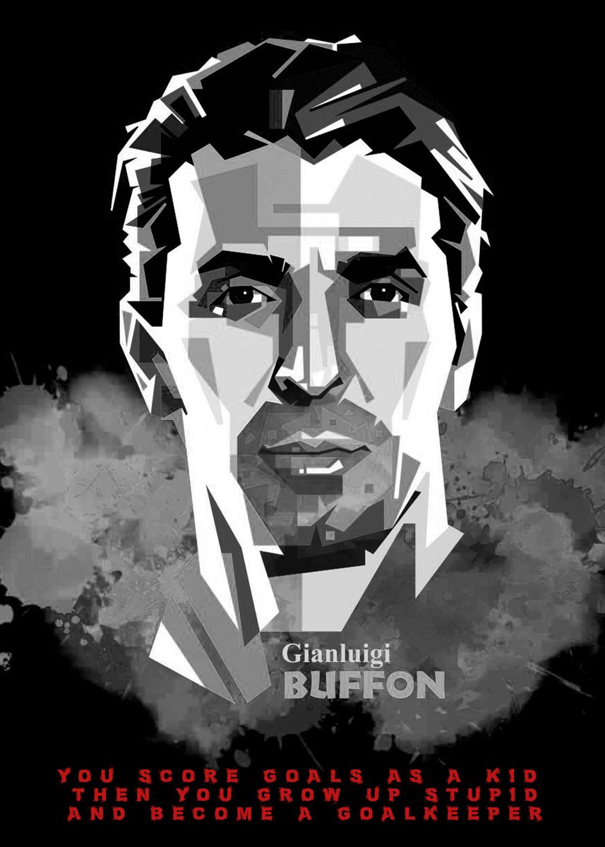 'Gianluigi Buffon Popart' Poster, picture, metal print, paint by ...
