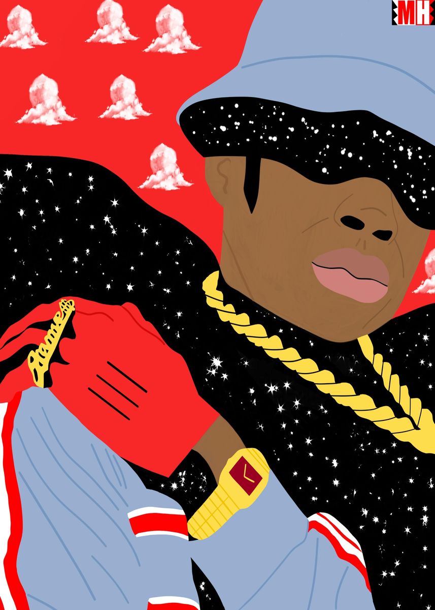 'Trippy Drip' Poster by Miles Hobley | Displate