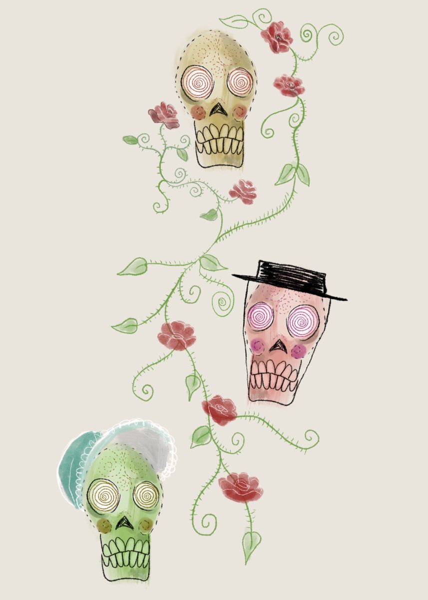 'Dead vine' Poster, picture, metal print, paint by Matt Corrigan | Displate