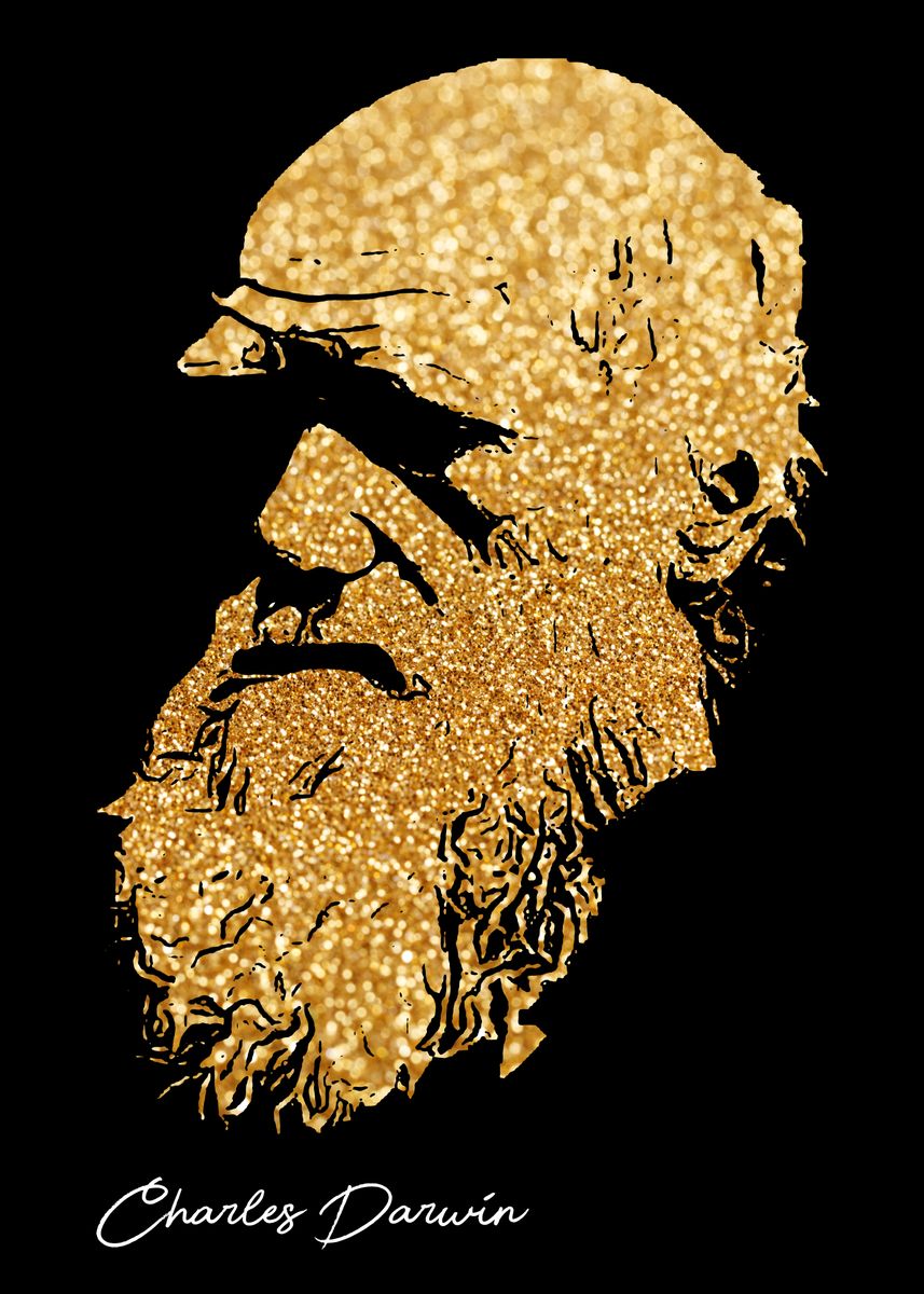 'Charles Darwin' Poster by Kitty Kit | Displate