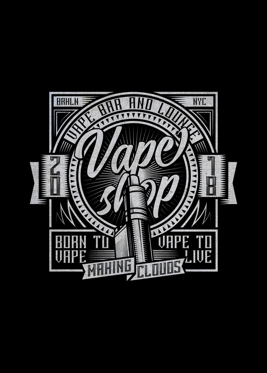 'Vape Shop' Poster by Gab Fernando | Displate
