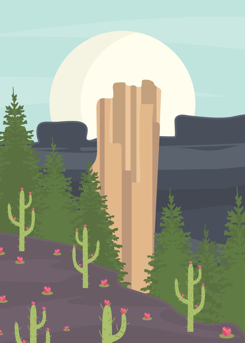 'The Rock' Poster by Imagonarium | Displate