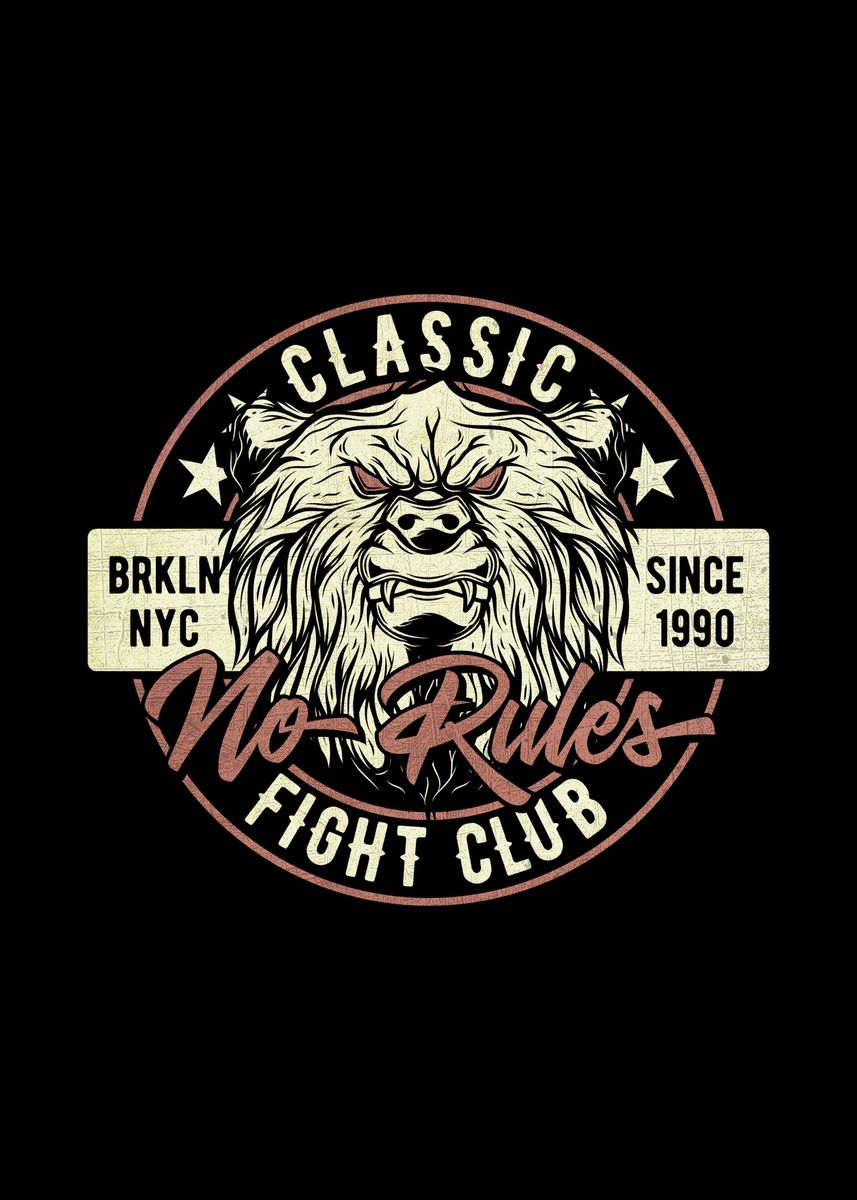 'Classic Fight Club' Poster, picture, metal print, paint by Gab ...