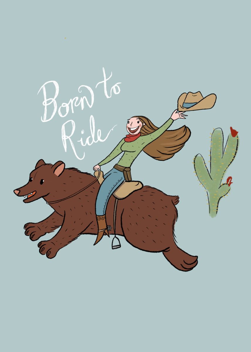 'Born to ride' Poster, picture, metal print, paint by Matt Corrigan ...