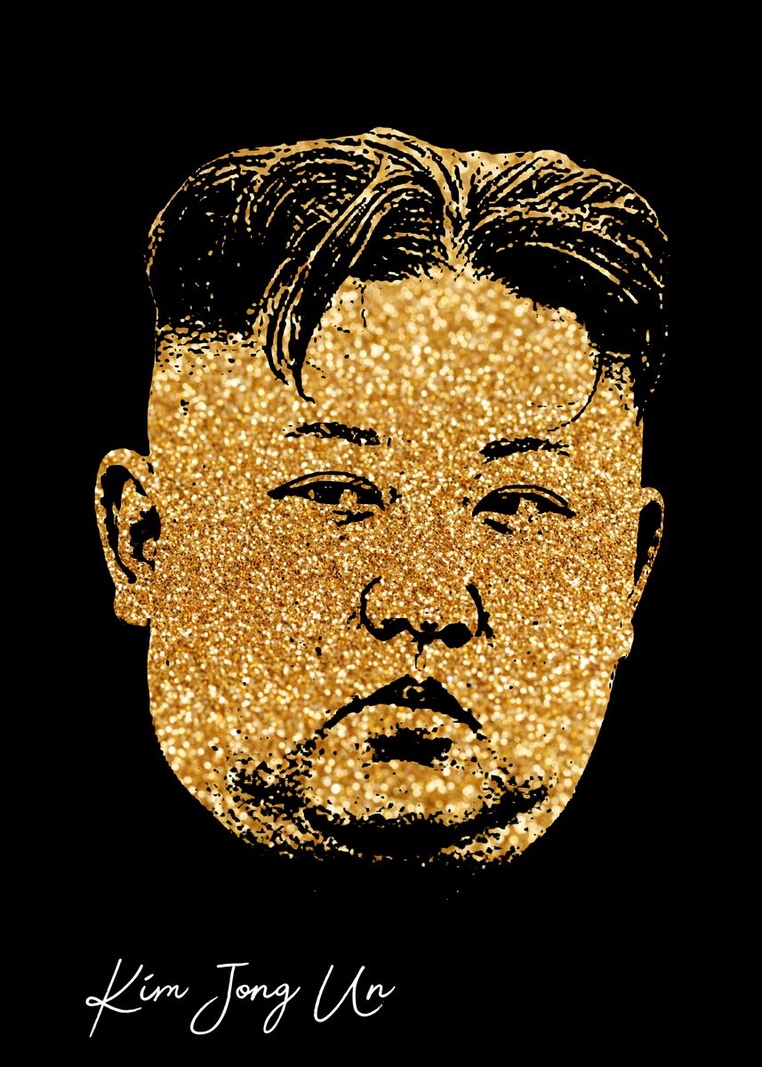 'Kim Jong Un portrait' Poster, picture, metal print, paint by Kitty Kit ...
