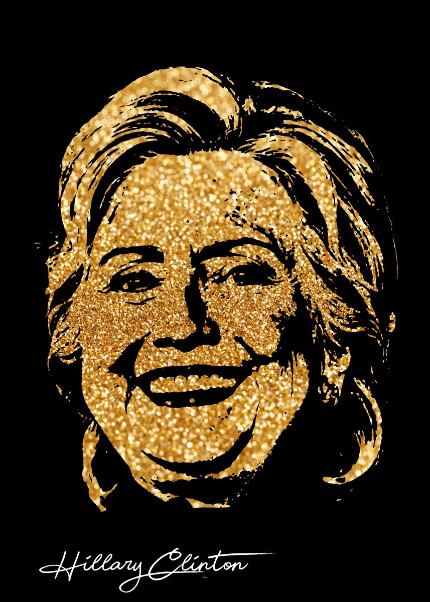 'Hillary Clinton' Poster, picture, metal print, paint by Kitty Kit ...