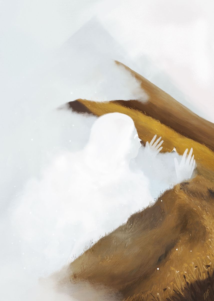 'Cloud Goddess ' Poster by Julia Sarapata de Carvalho | Displate