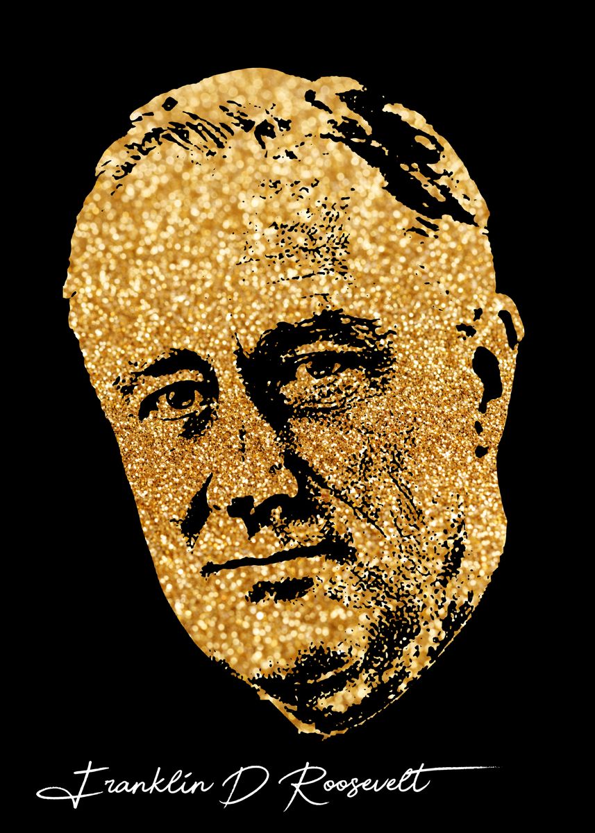 'Franklin Delano Roosevelt' Poster by Kitty Kit | Displate