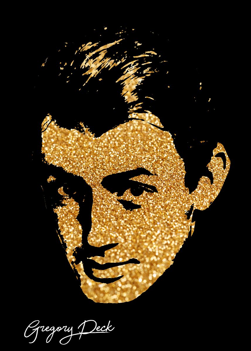 'Gregory Peck portrait' Poster by Kitty Kit | Displate