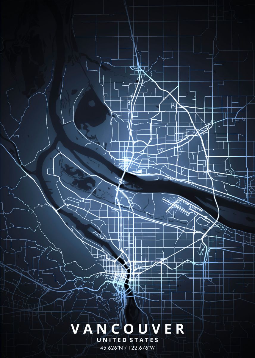 'Vancouver Washington' Poster by Merah Djoeang | Displate