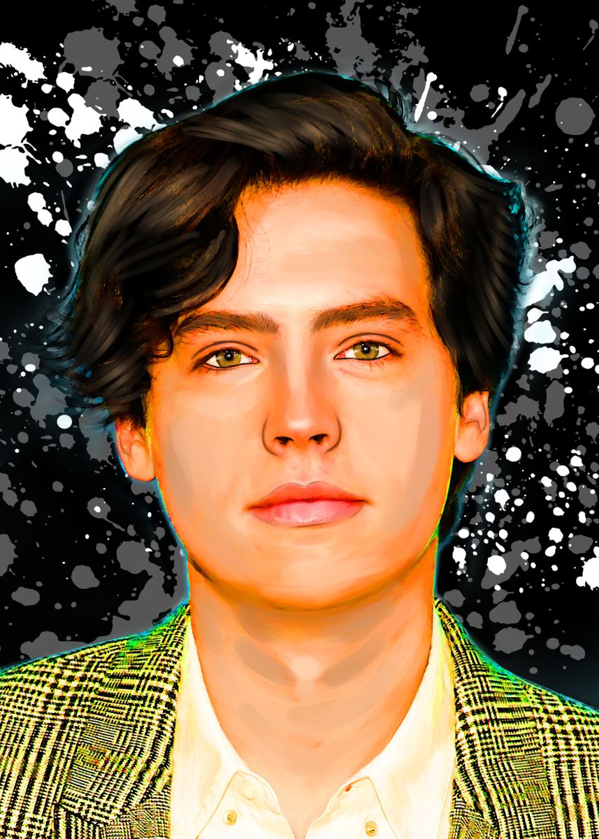 'Cole Sprouse Portrait' Poster, picture, metal print, paint by Aljohn ...
