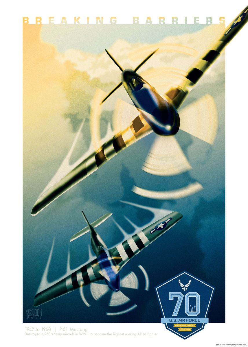 'VINTAGE AIR FORCE' Poster by Drama Poster | Displate