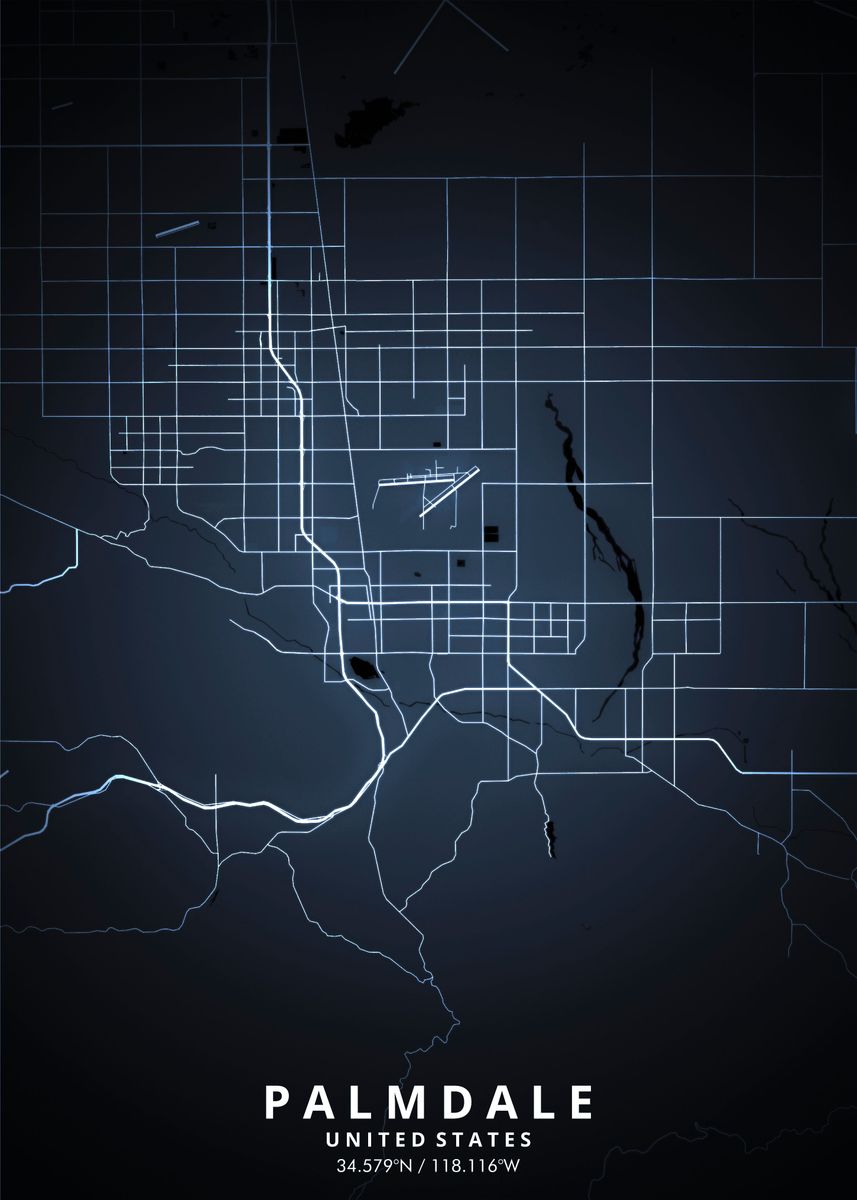 'Palmdale California' Poster by Merah Djoeang | Displate